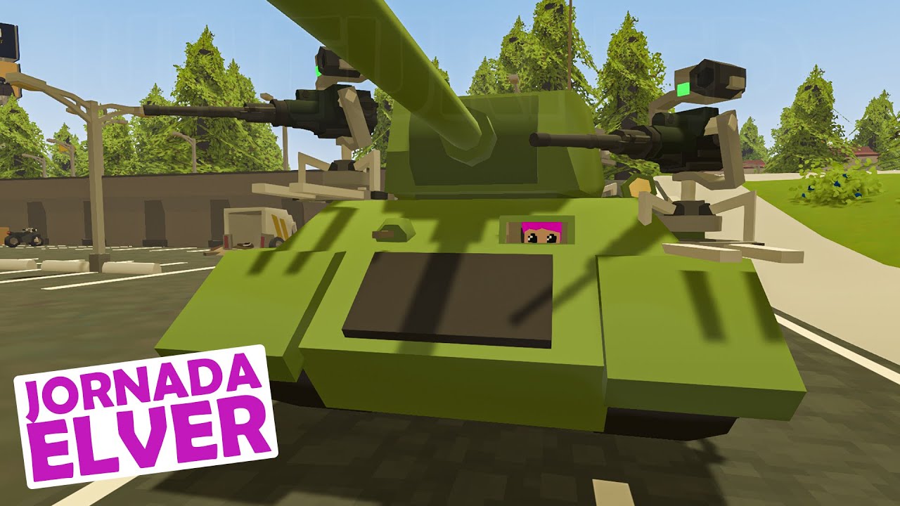 TESTANDO AS 2 SENTRYS NO TANQUE DE GUERRA | UNTURNED JORNADA ELVER #46 ...
