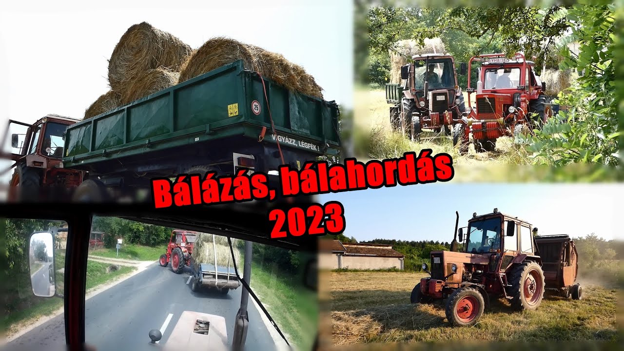 Bálázás, bálarakás, bálahordás | Mtz 50, Mtz 80 [2023] - YouTube