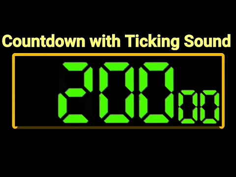 200 Seconds (03.20 Minute) Countdown Digital Alarm Clock Timer (With ...