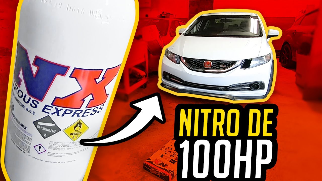 Como Instalar #NITRO A TU MOTOR Honda Civic K24!!!! - YouTube