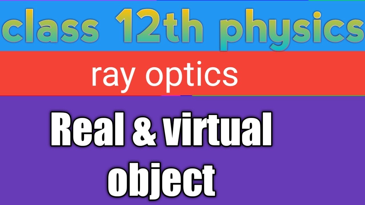 Object and image ll real and virtual object and image ll ray optics ll ...