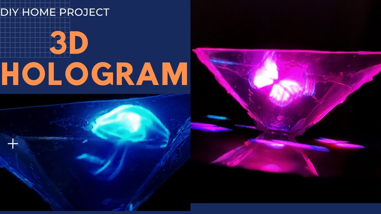 #simple diy home project #3D hologram projector#diy gift idea#hologram ...