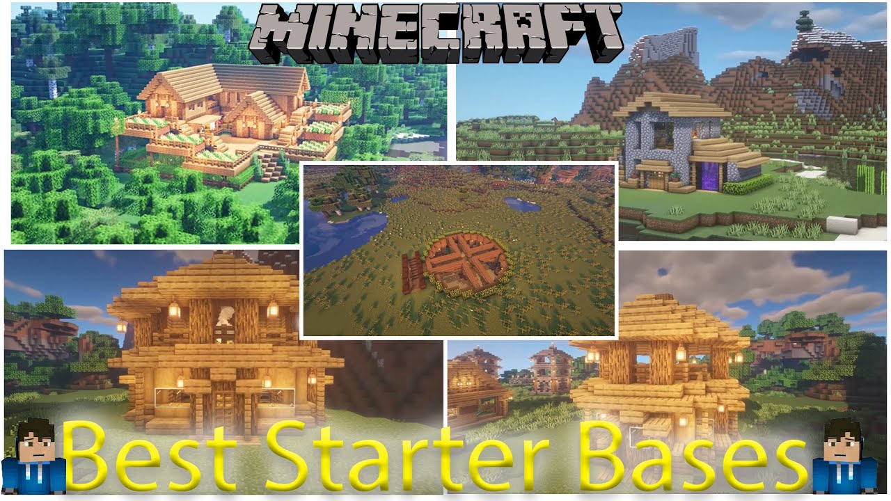 BEST Minecraft Starter Houses for Survival! Easy Starter Houses - YouTube