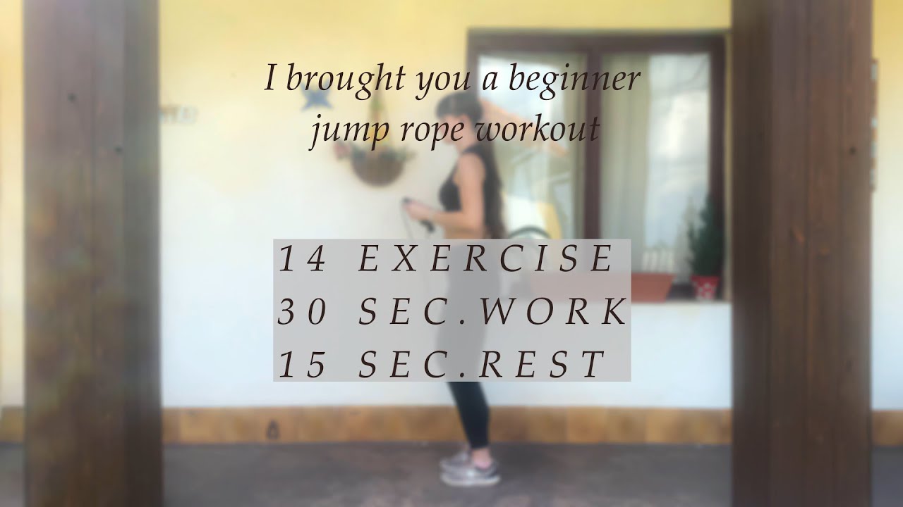 12 Minute Beginner, Easy Jump Rope Workout [ At Home , Jump Rope ...