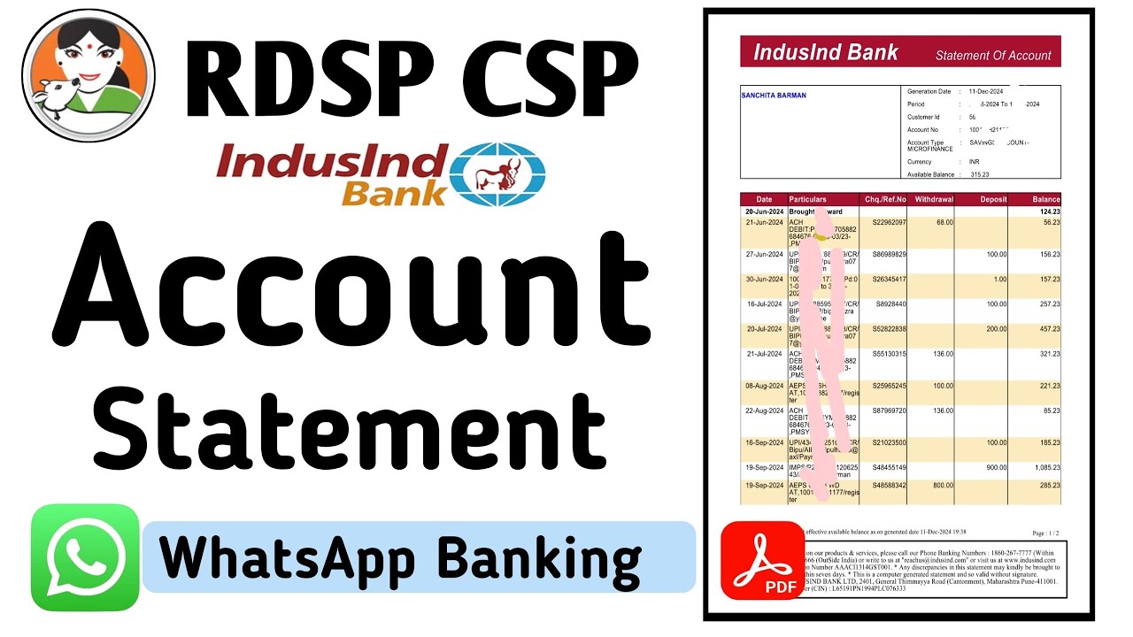 Indusind Bank Ka Account Statement Kaise Nikale | Indusind Bank ...