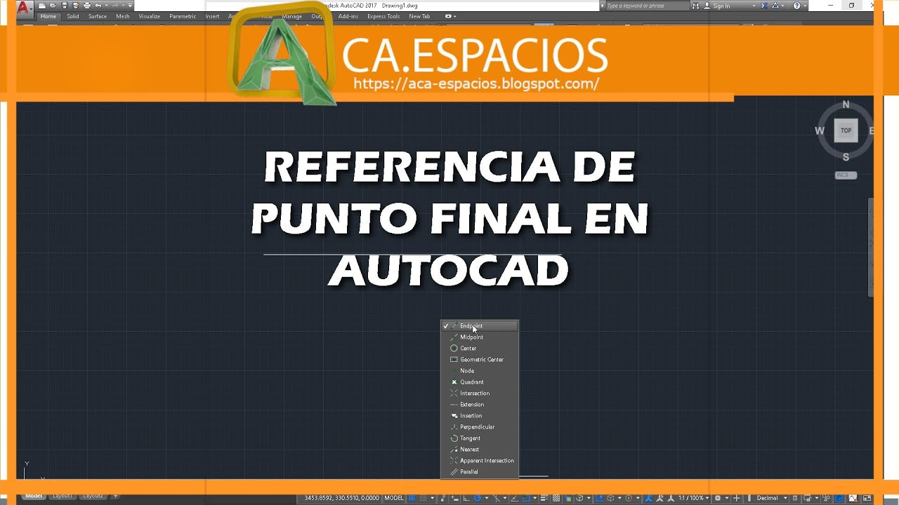 COMO UTILIZAR LAS REFERENCIAS EN AUTOCAD DE PUNTO FINAL (OBJECT SNAP ...