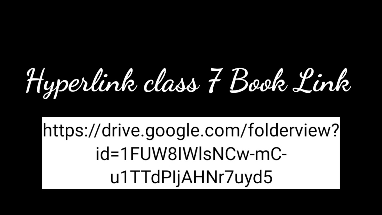 Hyperlink Class:-7 book link #shubhamgupta_5023 - YouTube