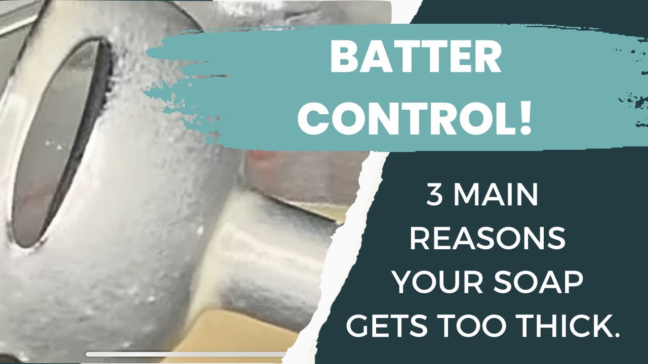 Emulsion, Trace, False Trace, and how to fix thick soap batter. - YouTube
