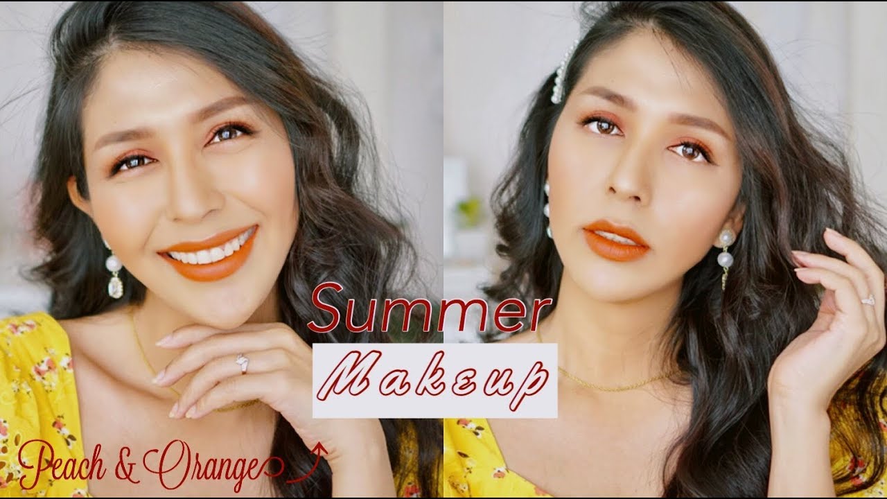 Korean Summer Orange / Peach Makeup Tutorial :: แต่งหน้ายั่ว ๆ รับซัมเม ...
