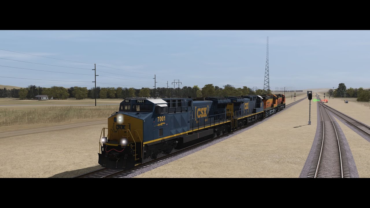 TRS19 kitbash | CSX CM44AC test - YouTube