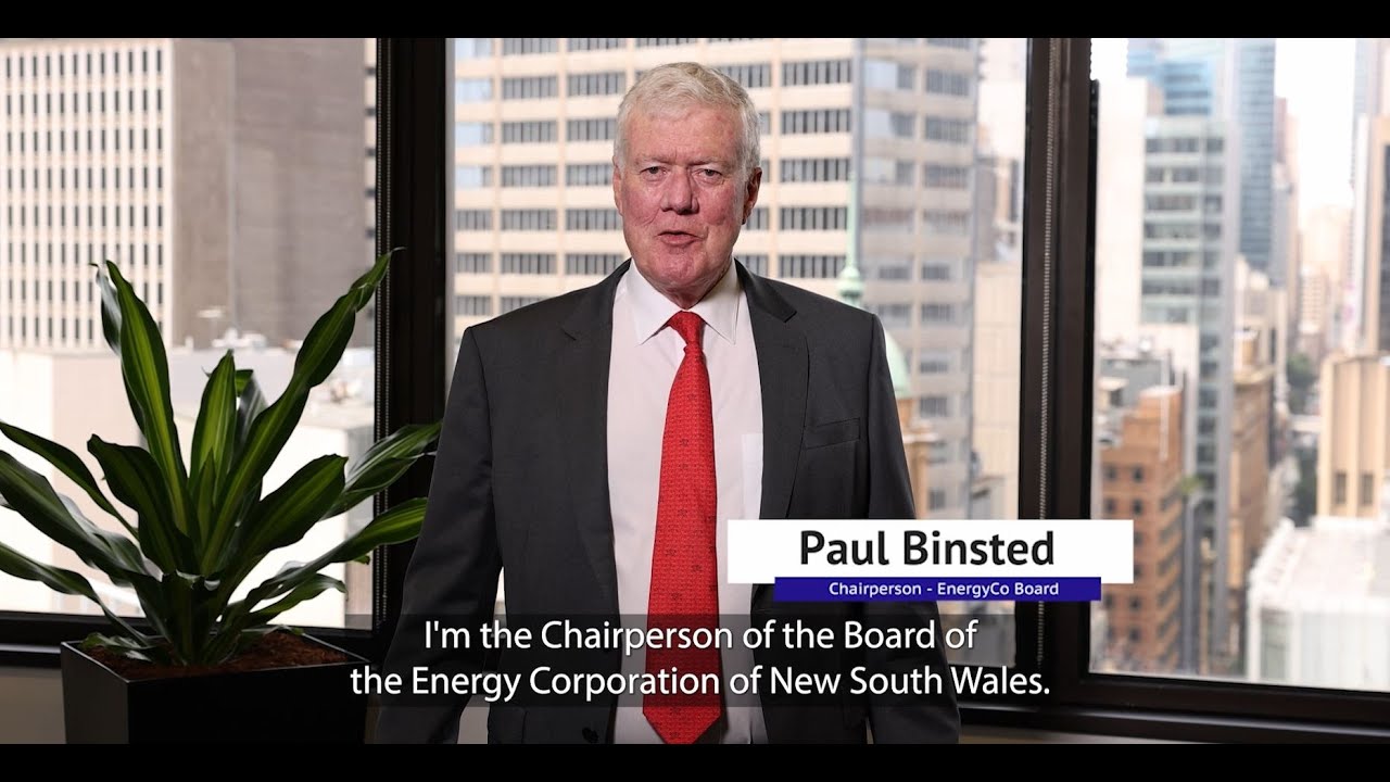 Welcome from Paul Binsted, Chairman of Energy Corporation of NSW - YouTube