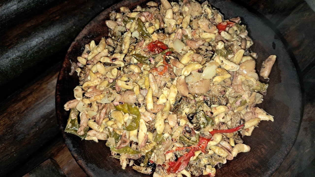 How to cook wasp larvae in Lotha Naga style. #food #foodie #fooodlover ...