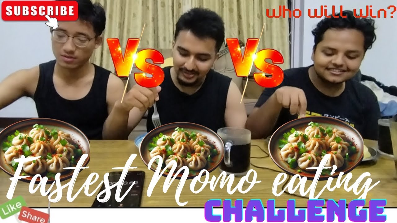 Fastest Momo eating challenge . Who will will? Funny 🤣 #challenge - YouTube