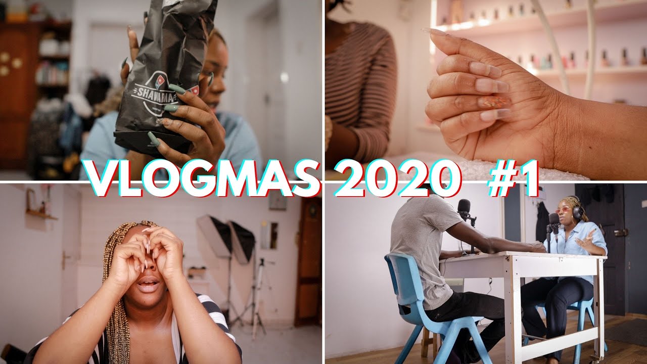 RECORDING A PODCAST, GETTING MY NAILS DONE, DOMINOS SHAWARMA | VLOGMAS ...