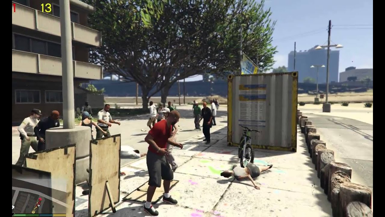 GTA V Gang War Fight no weapons |HD| - YouTube