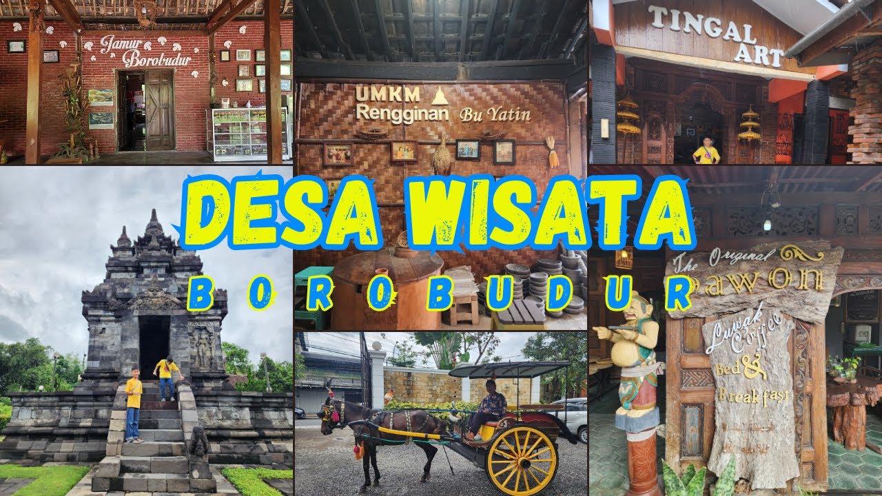Wajib Dicoba || Keliling Desa Wisata di Sekitar Borobudur dengan Delman ...