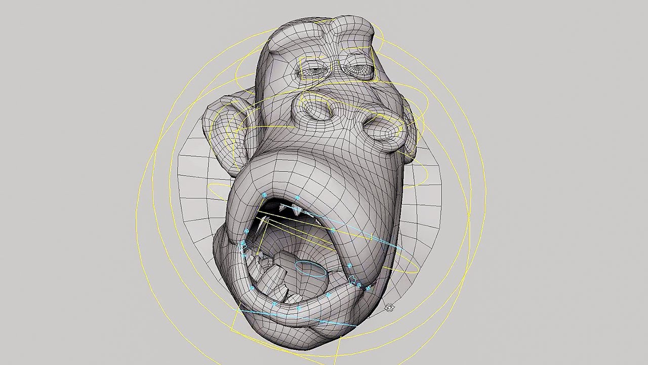 Cartoon Facial Rigging | Sticky Facial Controllers with Sticky Lips ...