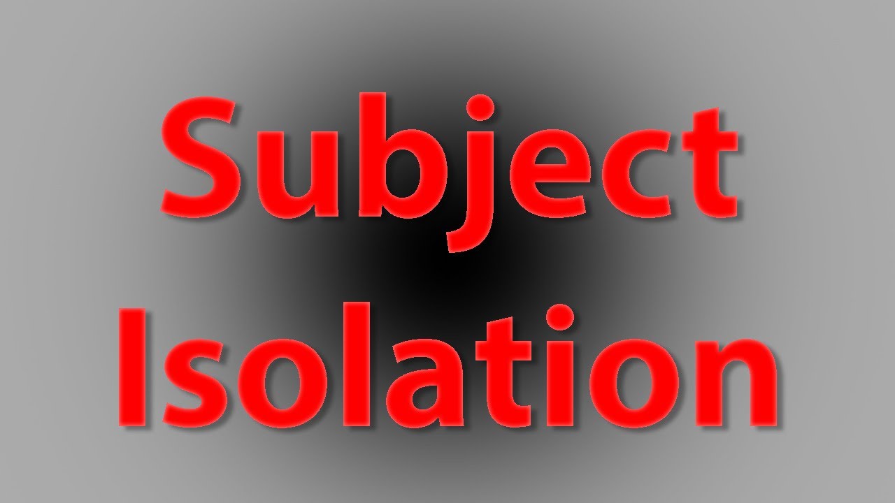 How to Isolate Your Subject in Adobe Camera Raw - YouTube