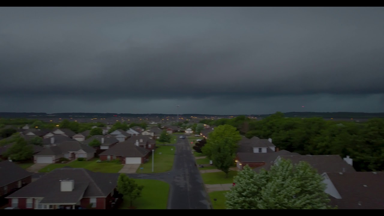 Huge storm and rain wrapped Tornado in Tulsa, Oklahoma - YouTube