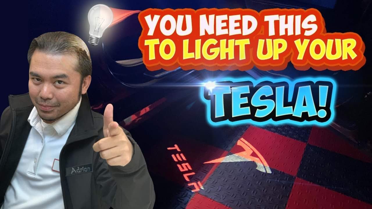 Tesla Upgrade: LED Logo Projector Puddle Lights - Easy Install - YouTube