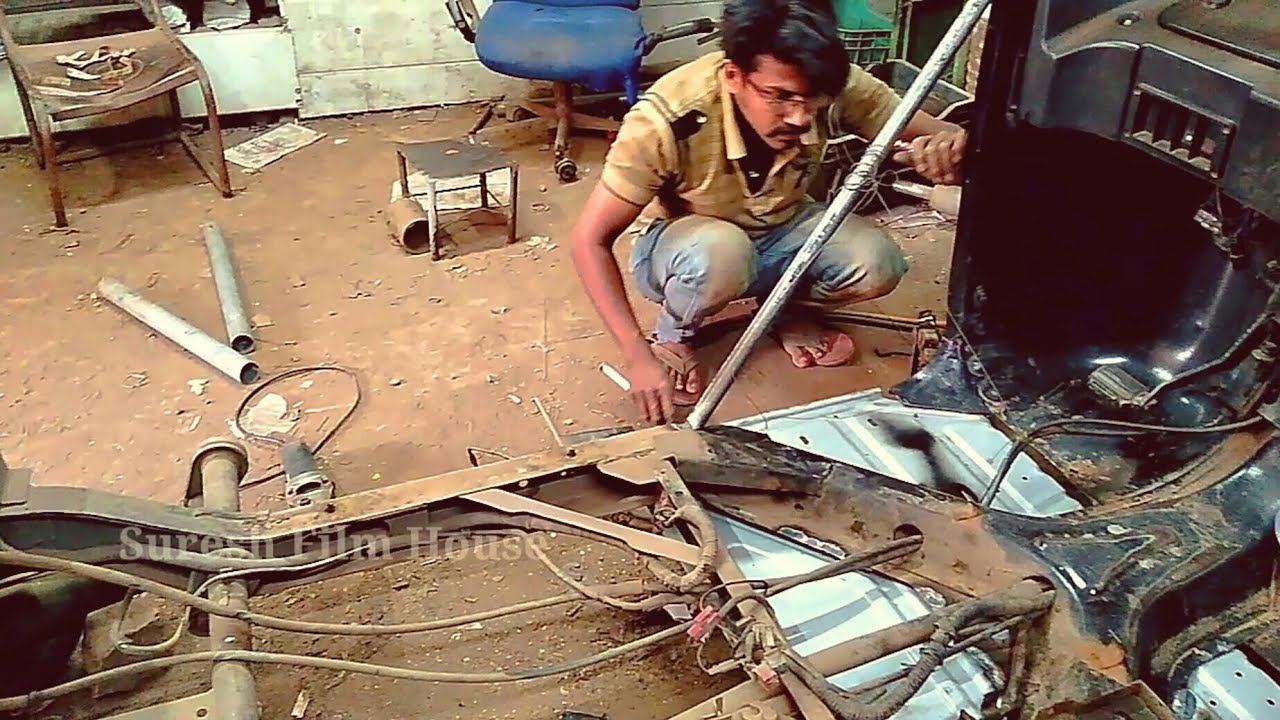 Bajaj compact Auto front platform replacement in Kerala - YouTube