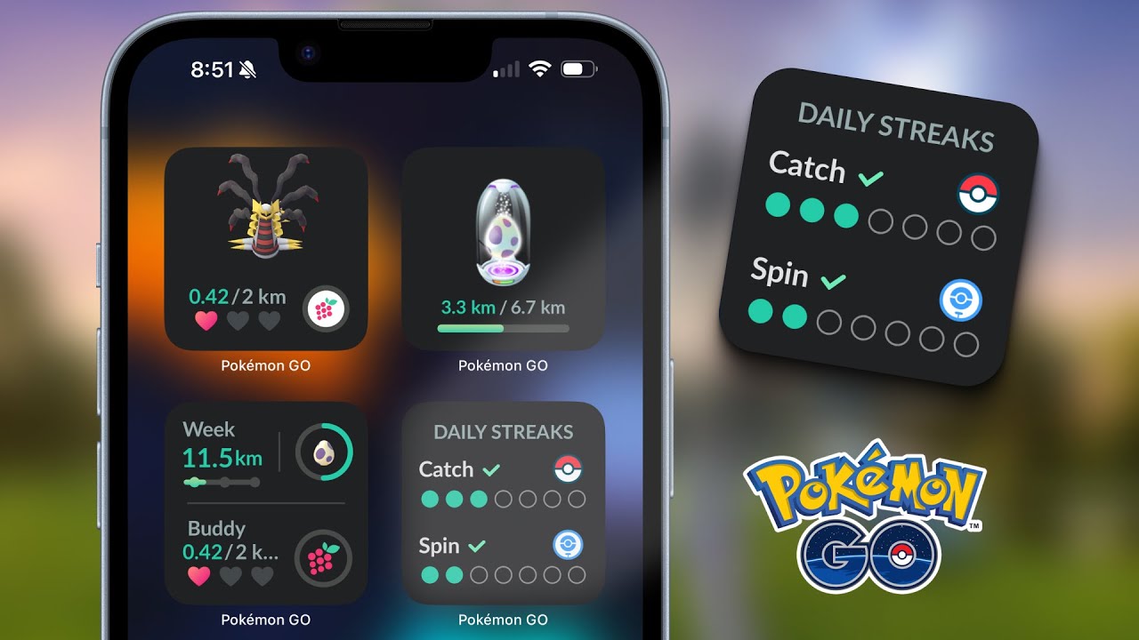 New Pokémon GO Daily Streaks Widget for iPhone and Android - YouTube
