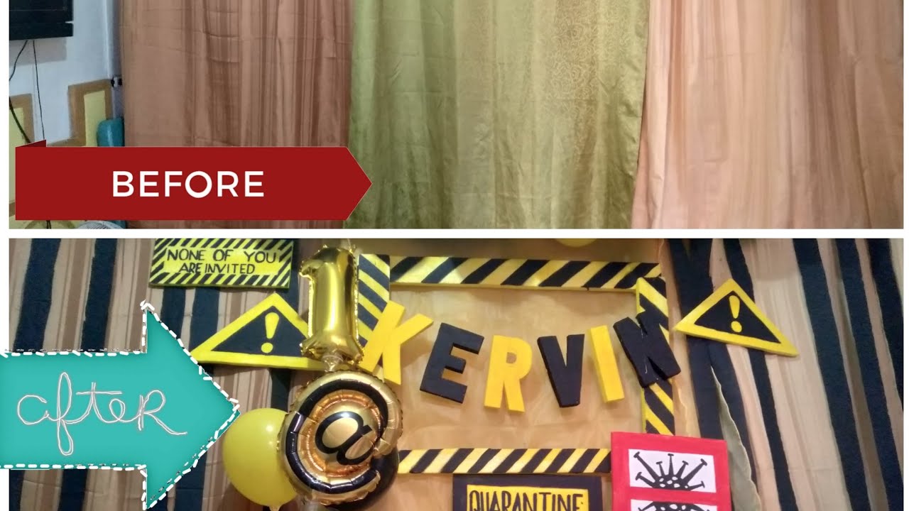 D.I.Y BIRTHDAY PARTY DECORATIONS | HOW TO MAKE AT HOME- QUARANTINE ...