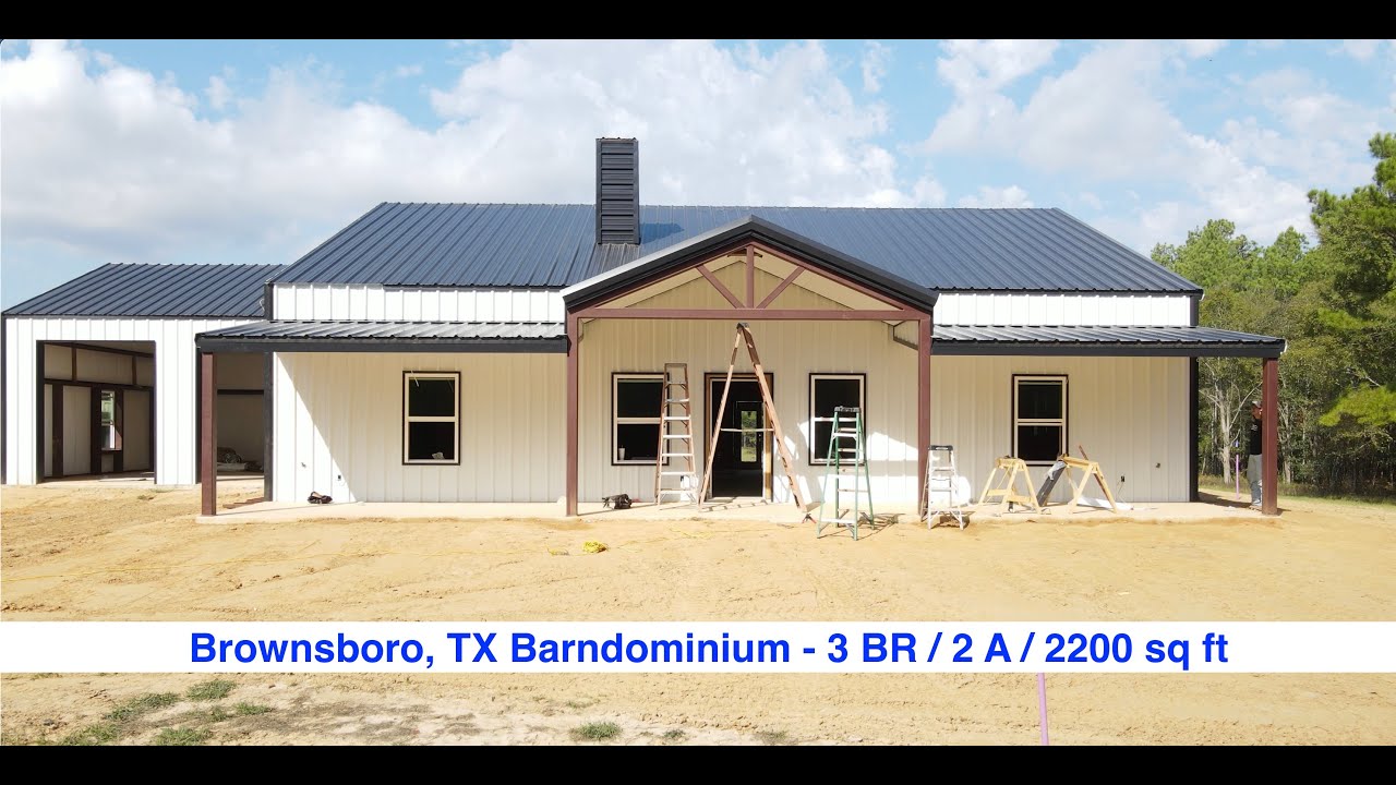 Barndominium Tour - 3 BR / 2 BA / 2200 sq ft #barndominium #hometour ...