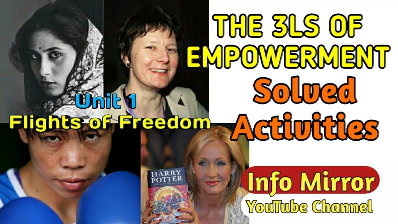 THE 3LS OF EMPOWERMENT | SOLVED ACTIVITIES | PLUS TWO ENGLISH | VIDEO ...