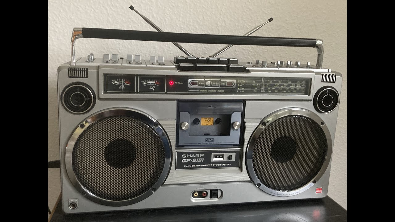 SHARP GF 9191 SILVER Tape and radio /Boombox Ghettoblaster TRULLY ...