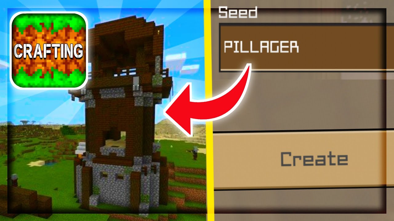BEST PILLAGER OUTPOST SEED in Crafting and Building - YouTube