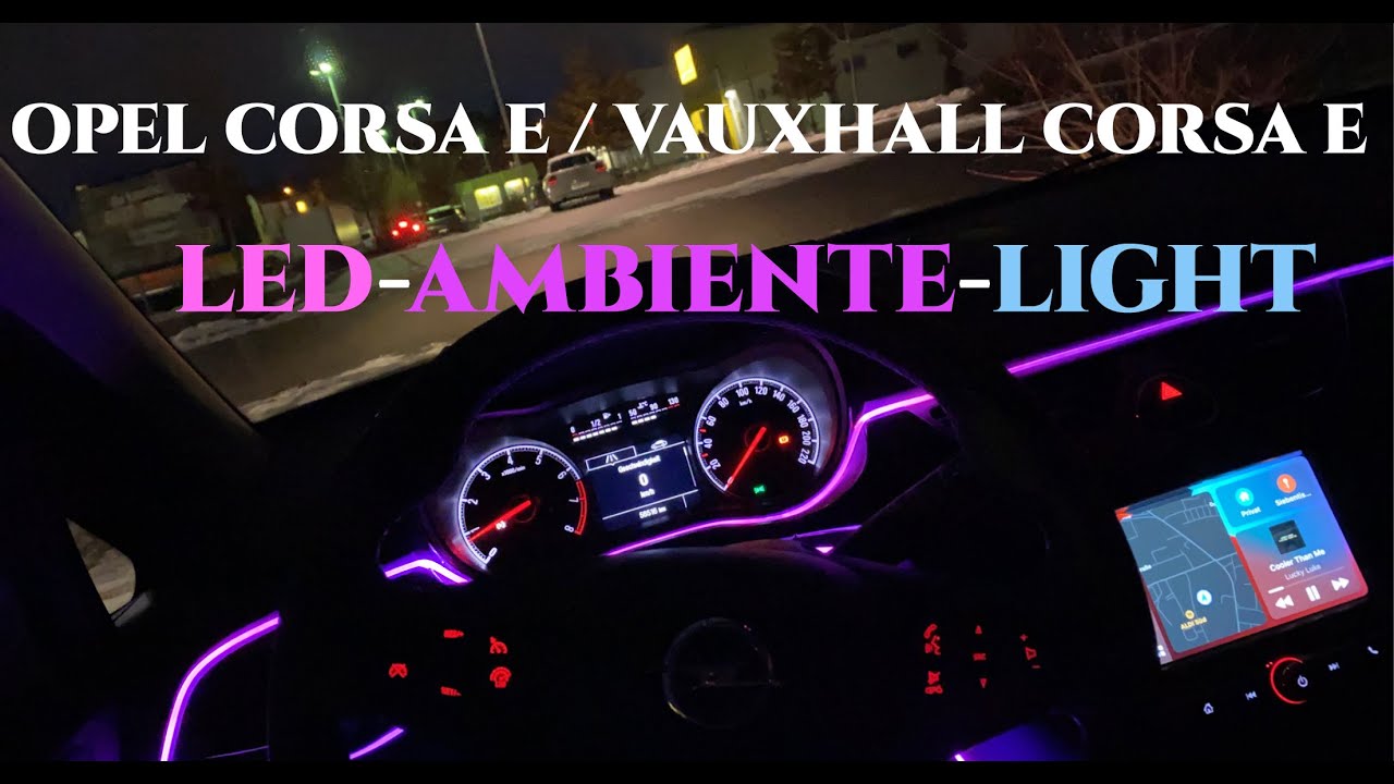 Opel Corsa E OPC line / LED-Ambientenlicht-Einbau / deutsch - YouTube