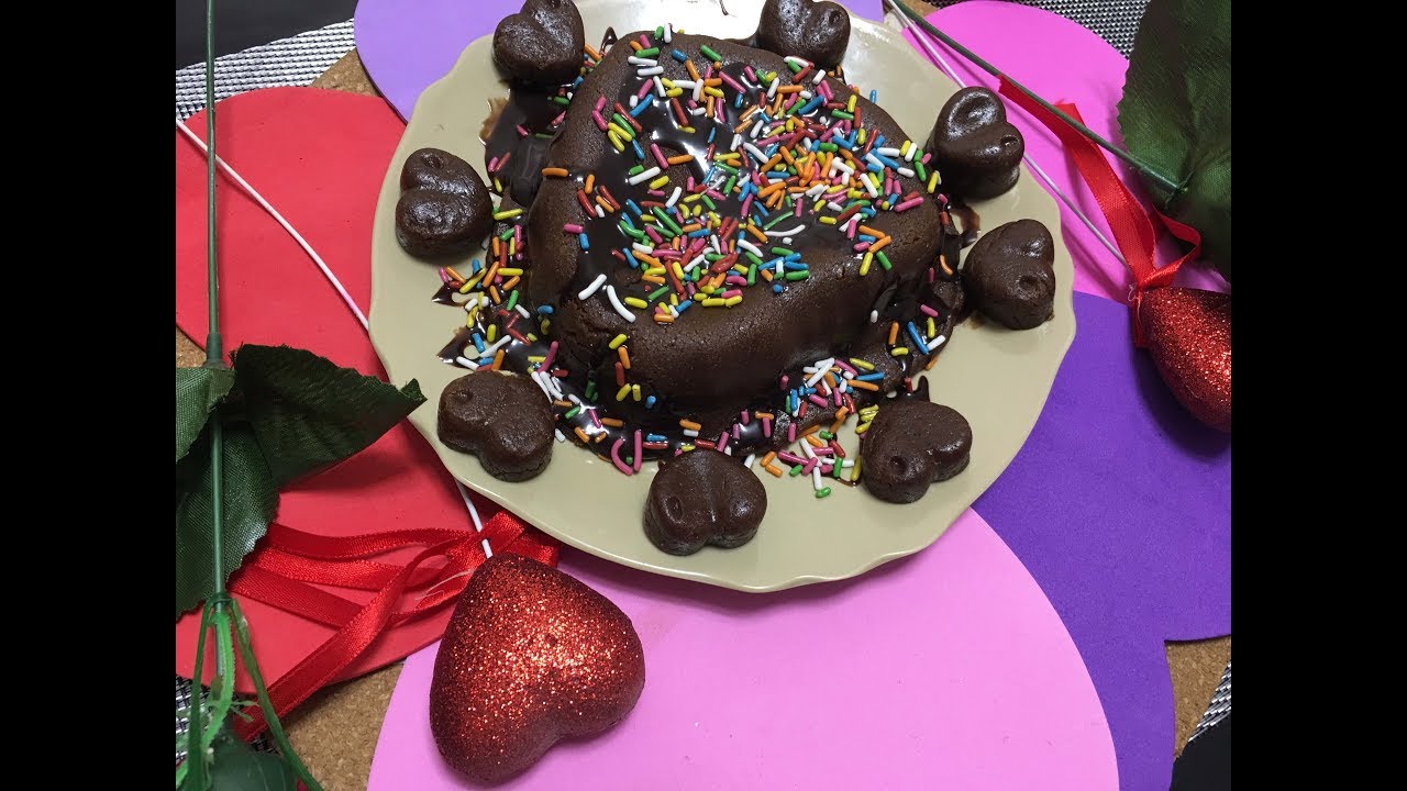 Molten Lava Jam Cake \ Choco Lava Cake Valentines Special - YouTube