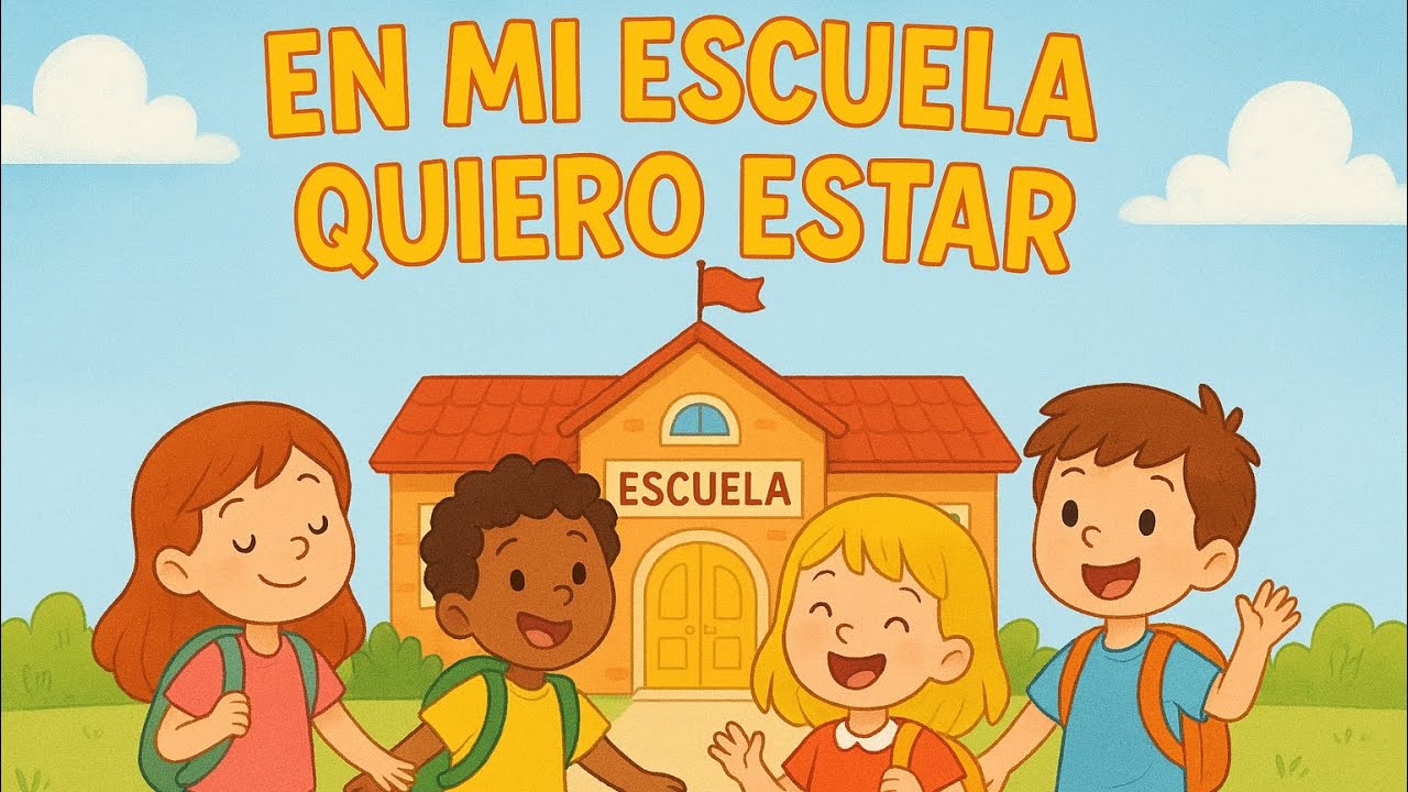 ¡En mi escuela quiero estar! (Canción infantil) - YouTube