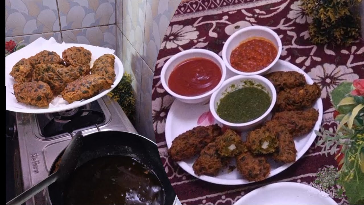 Rk- kitchen (special) Alu, Methi, Paneer se bane hua Lakche pakode 100 ...