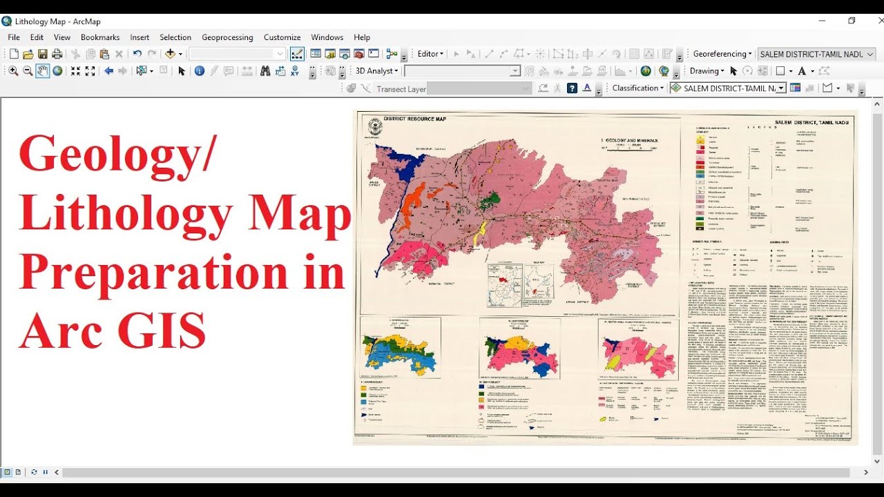 Geology/ Lithology Map Preparation in Arc GIS - YouTube