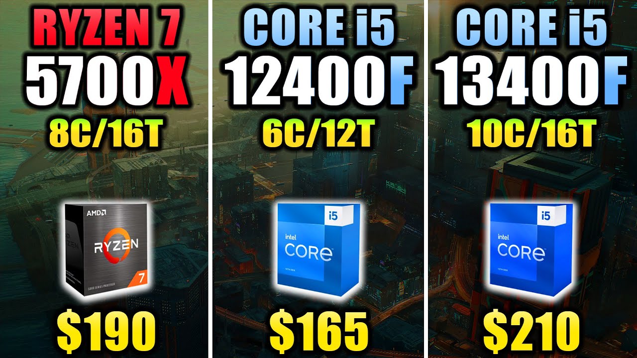 R7 5700X Vs I5 12400F Vs I5 13400F Which CPU Is Better Value For