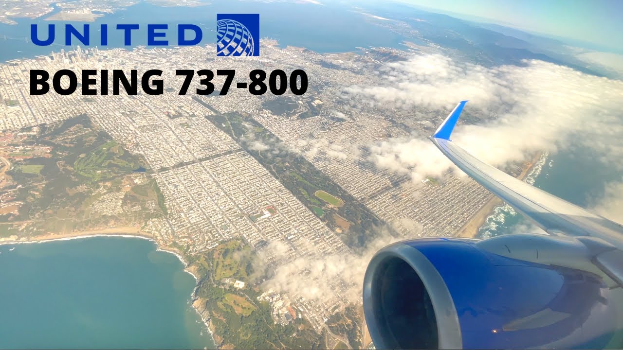 [4K] AWESOME SAN FRANCISCO TAKEOFF | United Airlines Boeing 737-800 ...