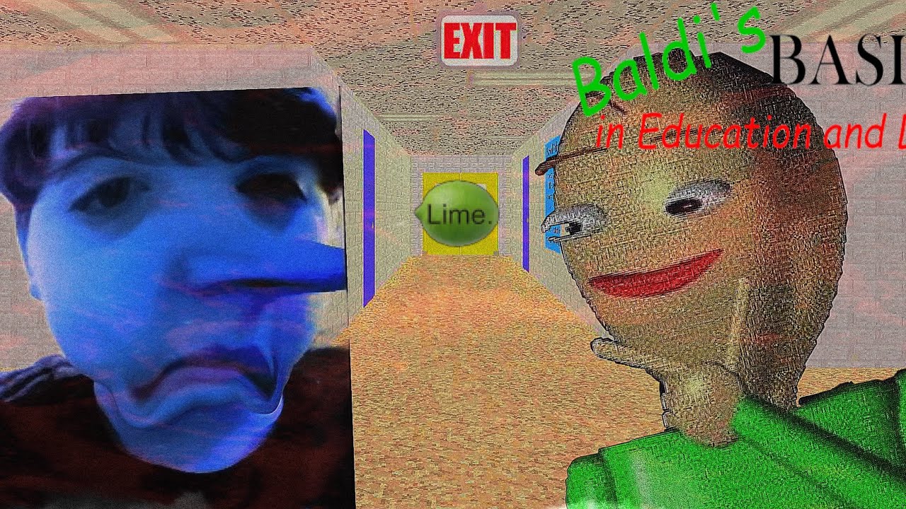 BALDI IS SCARY!! Nose Guy Plays Baldi’s Basics - YouTube