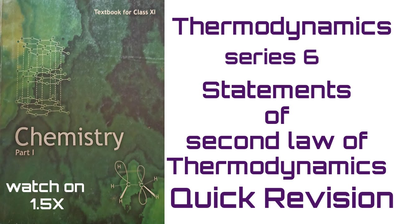 Thermodynamics | series 6 statement of thermodynamics second law ...