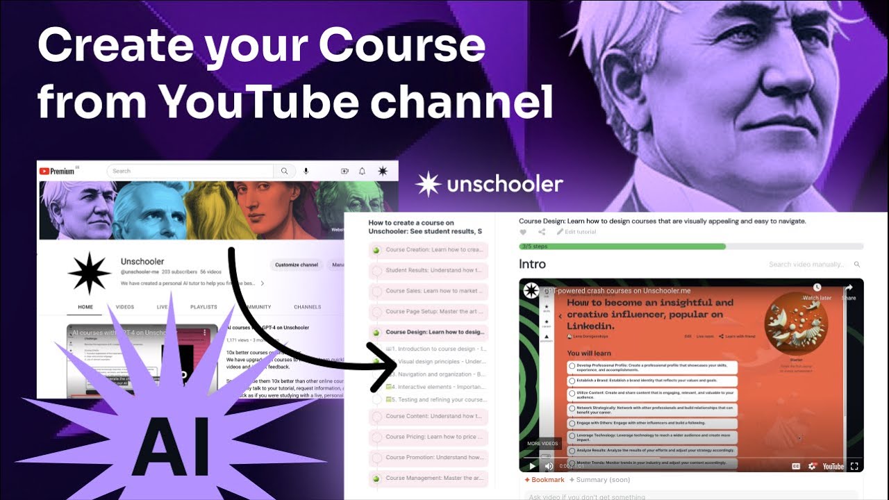 How to create a course from YouTube channel - YouTube