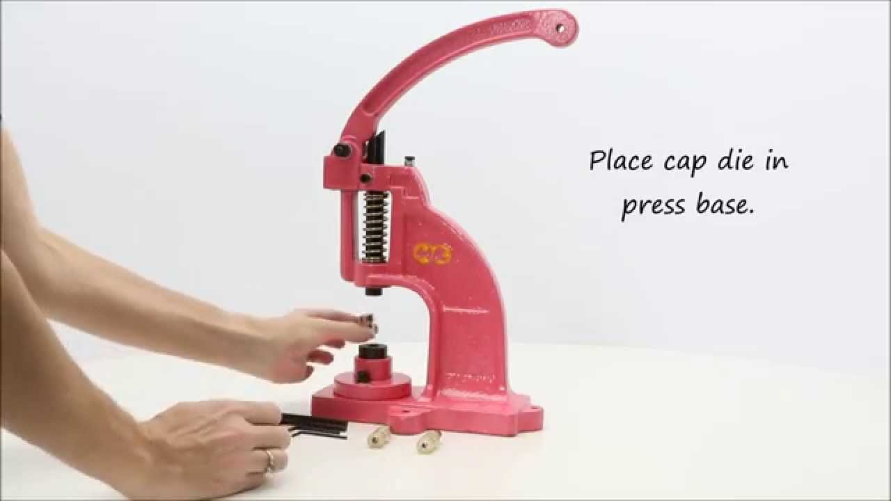I Like Big Buttons! - How to install DK 98 snap press dies - YouTube