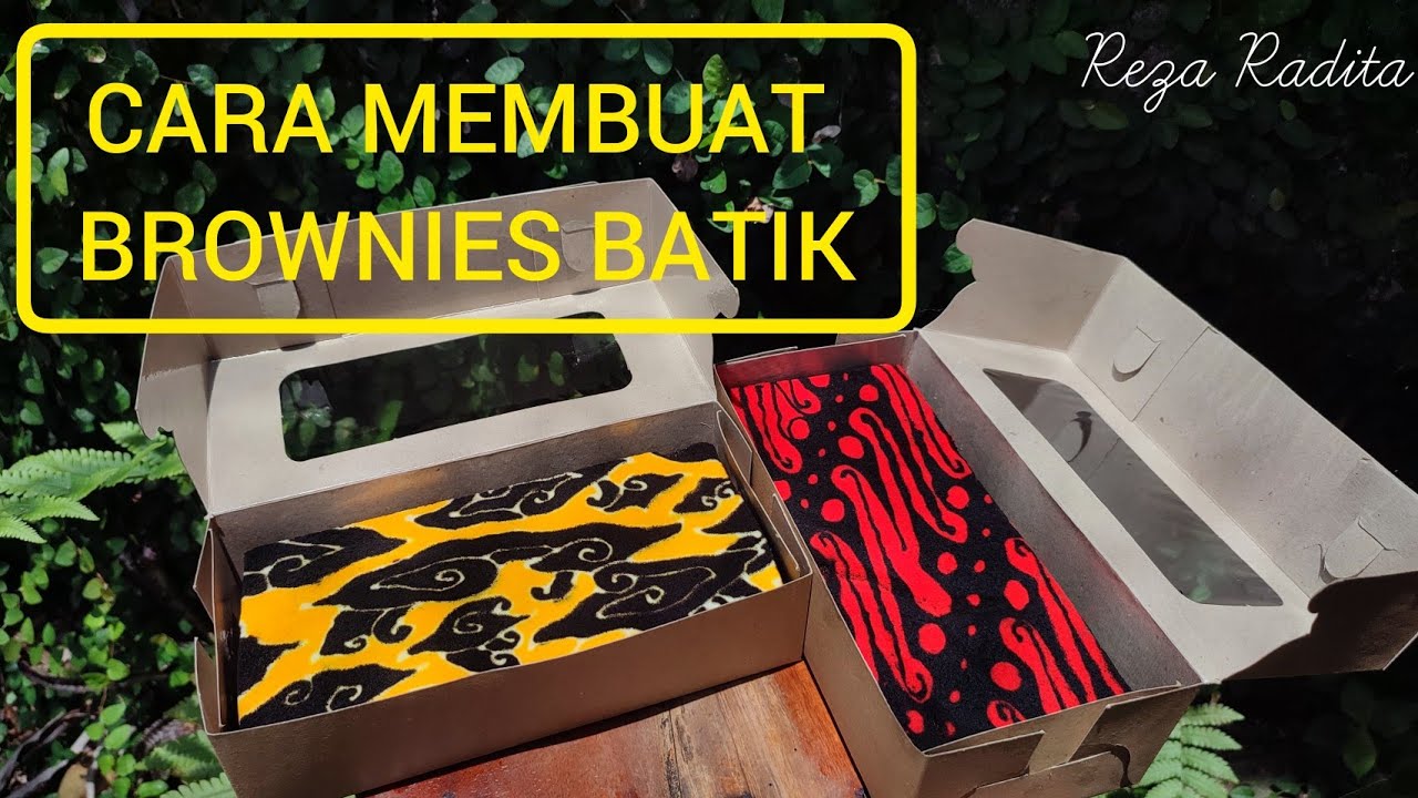 #1 Cara Membuat Brownies Batik - Tutorial Brownies Batik ( Disertai ...