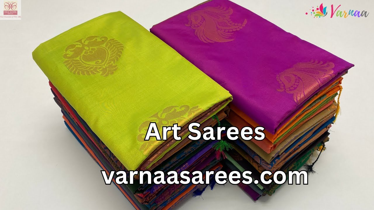 Borderless art sarees | low price | varnaa soft silk sarees ...