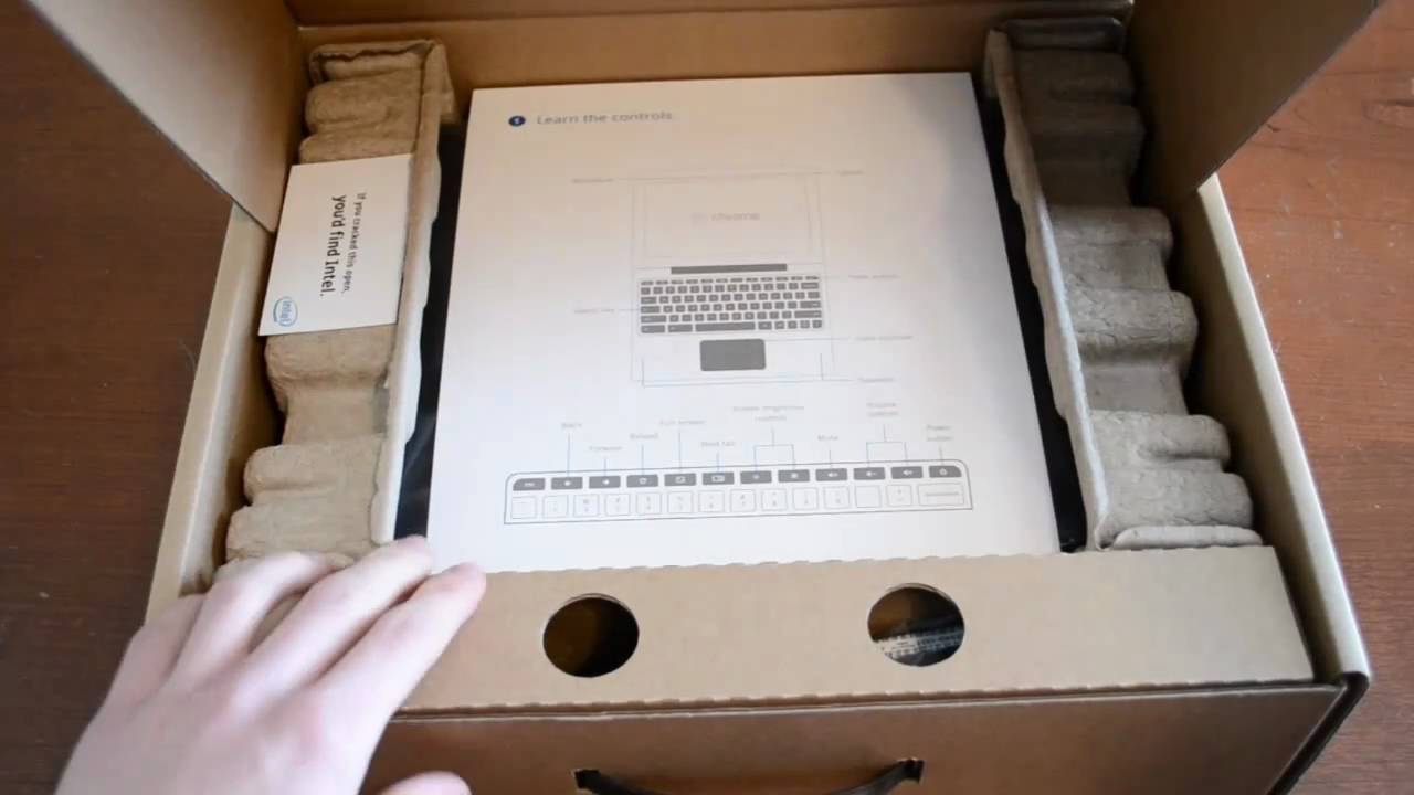 Google Cr-48 Chrome OS Notebook Unboxing - YouTube
