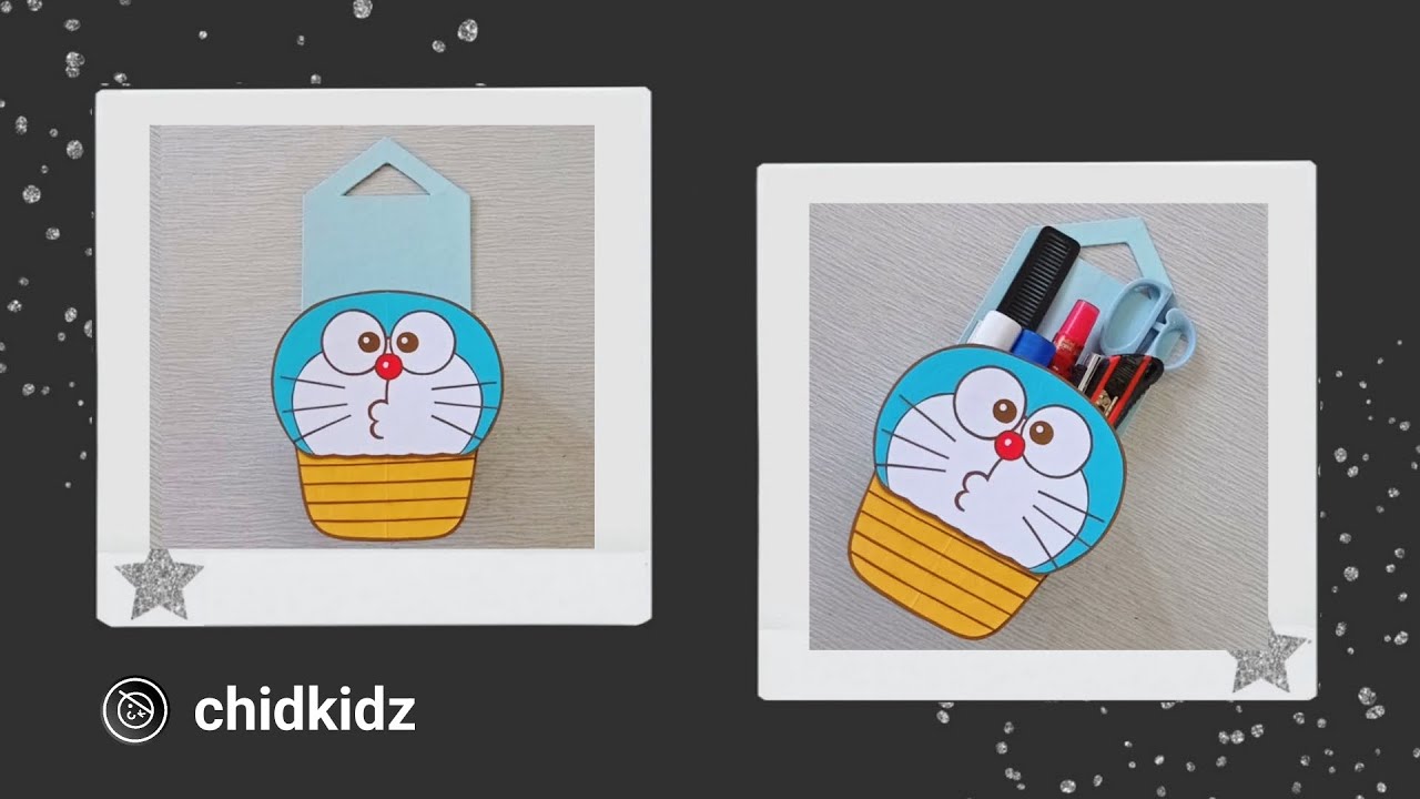 Doraemon Hanging Rack Cardboard [ 3 Minute Craft ] - YouTube
