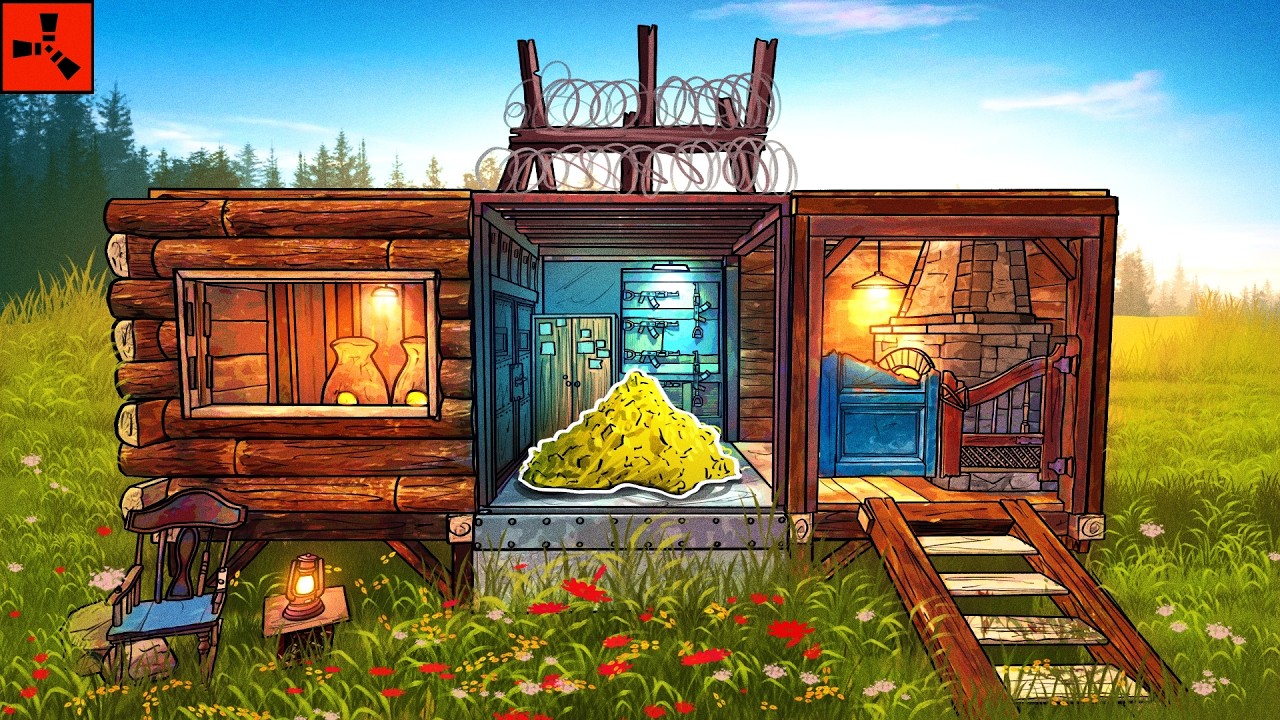 I Built the Undercover chad base in Solo Rust... - YouTube