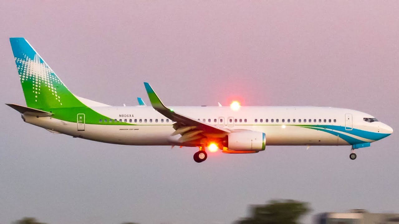 *Delivery Flight!* Saudi Aramco Boeing 737-800 (B738) landing in ...