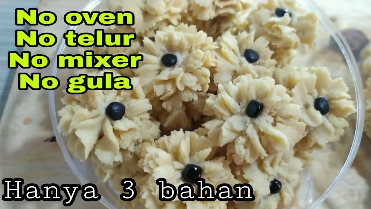 RESEP KUE MAWAR HANYA 3 BAHAN TANPA MIXER, TANPA OVEN, DAN TANPA TELUR ...