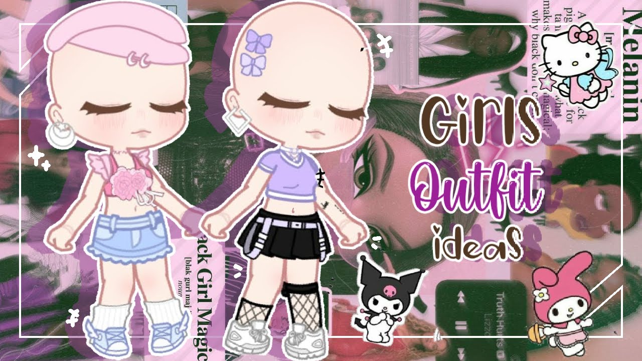 🎀 girls outfit ideas´ฅ♡ Gacha Art ☁🍓 - YouTube